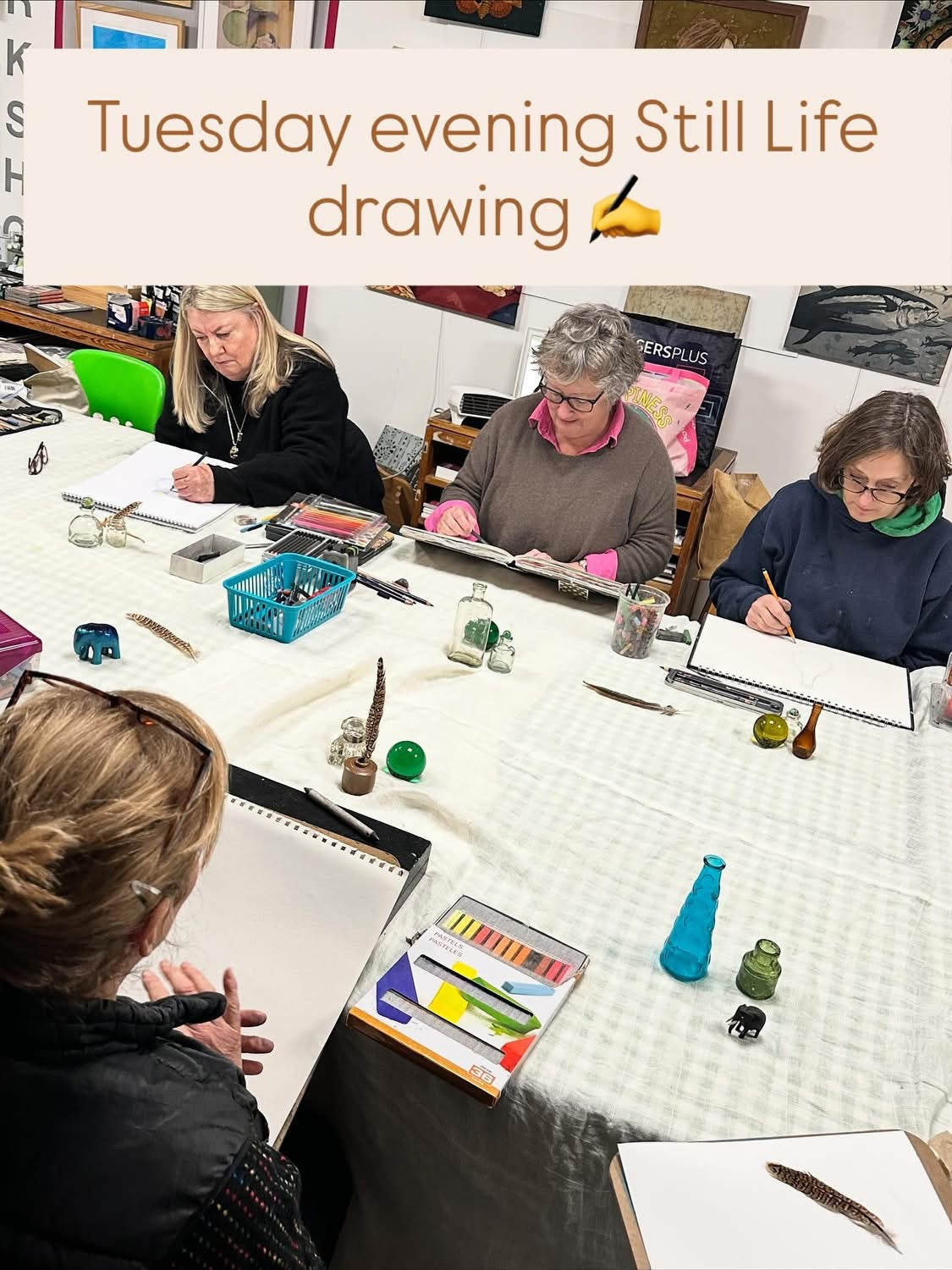 Still Life Drawing Session - Tuesday 16th December 2025 – Stiwdio Biwmares